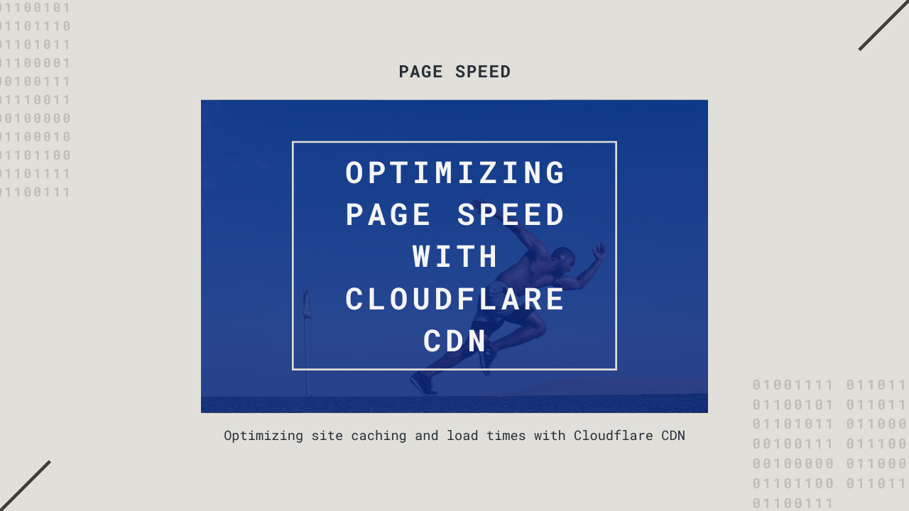 Optimizing site caching and load times with Cloudflare CDN