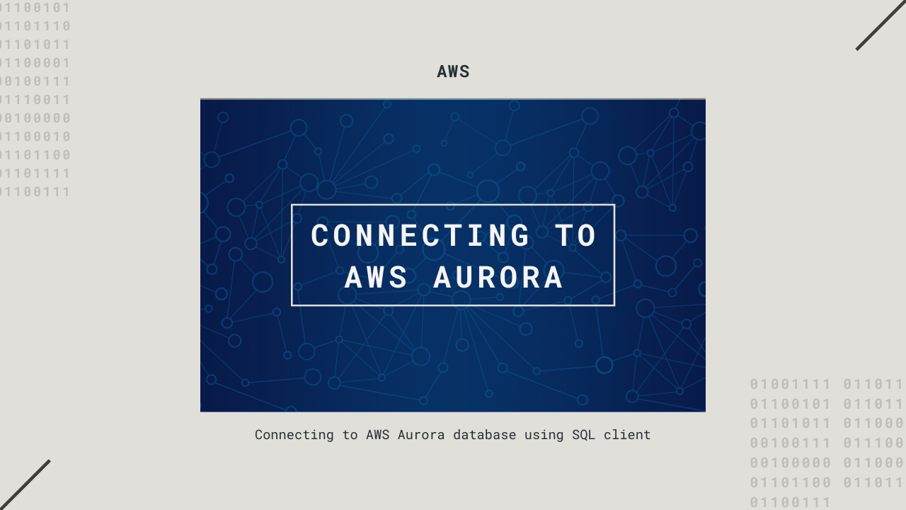 Connecting to AWS Aurora database using SQL client